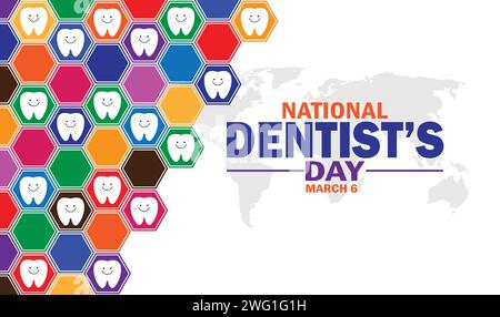 National Dentist's Day. March 06. Holiday concept. Template for ...