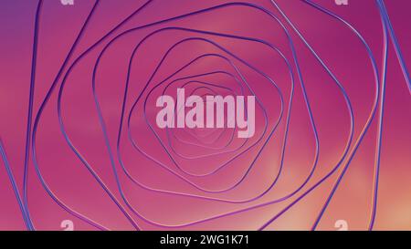 A 3D rotation background with astonishing colors, creating a ...