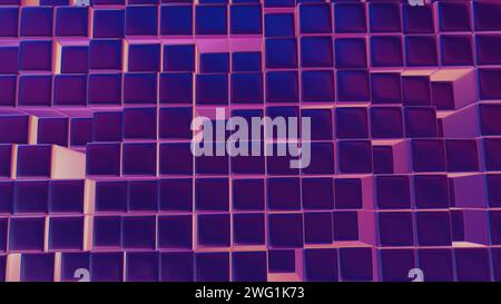 Digital blocks arranged in a clean, minimalistic sequence, embodying ...