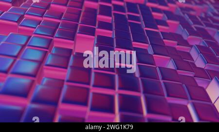 Digital blocks arranged in a clean, minimalistic sequence, embodying ...