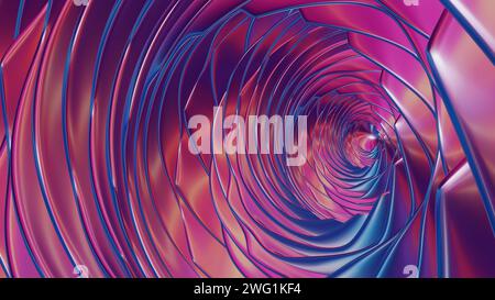 A 3D rotation background with astonishing colors, creating a ...