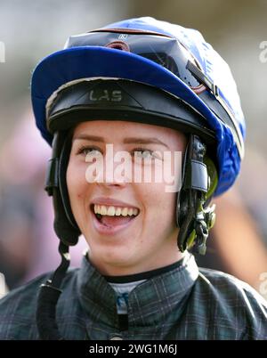 Jockey Grace McEntee at Lingfield Park Racecourse, Surrey. Picture date ...