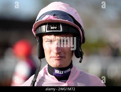Jockey Daniel Muscutt at Lingfield Park Racecourse, Surrey. Picture ...