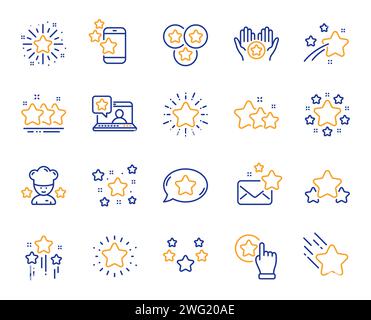 Ranking outline flat color icons in square frames on white background ...