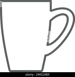 Tea Cup Outline Icon. Vector Stock Vector Image & Art - Alamy