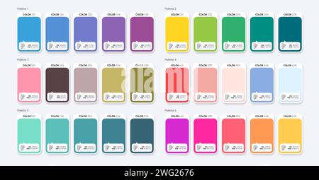 Color Palette, Color Swatches in RGB, HEX Colors, Pastel Colour in HEX Codes Catalog. Paint ...