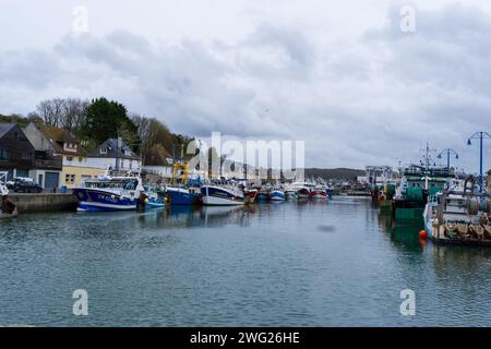 Fecamp Normandy Harbour Ship View Stock Photo - Alamy