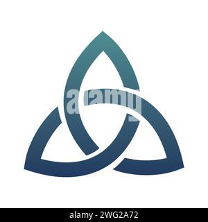 Triquetra with Triangle and Circle logo, Trinity Knot tattoo, Pagan ...