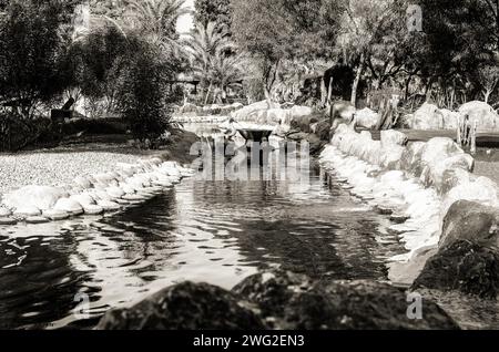 Natural view at Al Areen park, Bahrain Stock Photo - Alamy