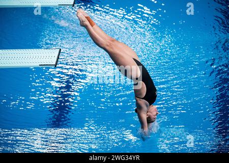 Emilia Nilsson Garip of Sweden competes during the women's 3m ...