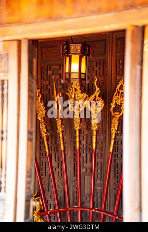 Ancient Vietnamese weapon in Grand World Phu Quoc Stock Photo - Alamy