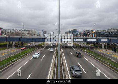 New Belgrade highways. Serbia Stock Photo - Alamy
