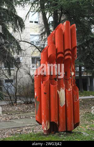 Architecture of Belgrade, Serbia. Brutalist, socialist, post was ...
