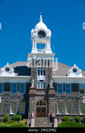 Courthouse, Blue Mountain National Scenic Byway, Heppner, Oregon Stock ...