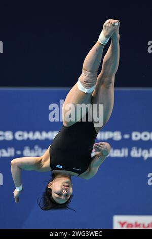 Doha, Kim Suji of South Korea pose for photos during the awarding ...