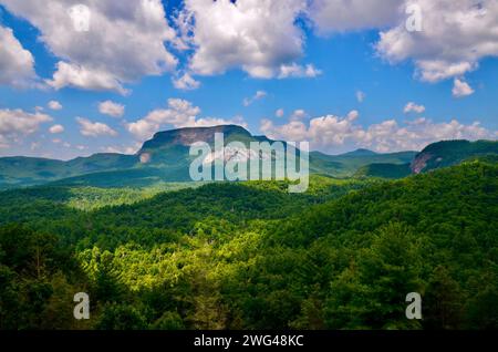 The view of Whiteside mountain, Eastern Continental divide, Appalachian ...