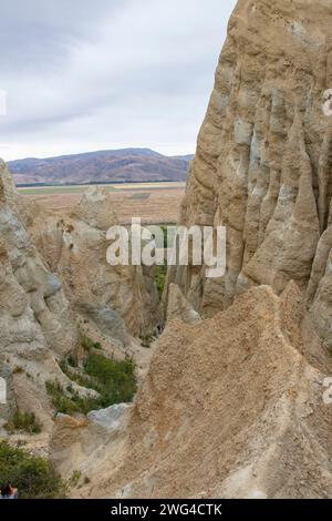 The Clay Cliffs are a stark sight - tall pinnacles separated by narrow ...