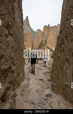The Clay Cliffs are a stark sight - tall pinnacles separated by narrow ...
