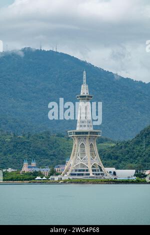 Maha Tower an architectural marvel that stands 138m high in Kuah town ...