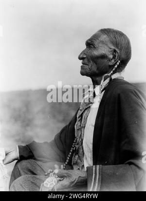 A Cheyenne Peyote leader, c1927. Man, three-quarter length, seated ...