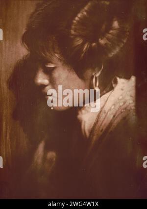 The Hopi maiden, c1905. Head-and-shoulders portrait of a Hopi woman ...