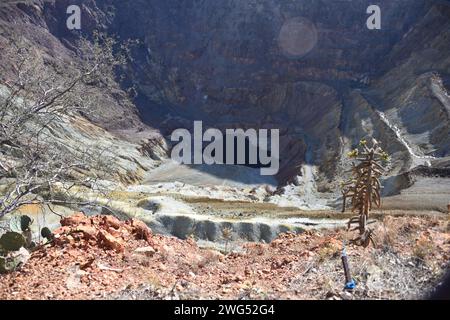 Bisbee, AZ., 12/30/2023. The Lavender Open Pit Mine brought wealth to ...