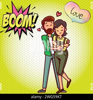 love pop art vintage Stock Vector Image & Art - Alamy