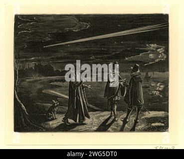 The appearance of a comet in November 1618, François Schillemans, After ...