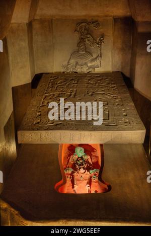 Tomb of Pakal the Great of Palenque (reconstruction), National Museum ...