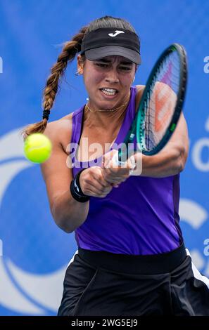 Jessica Bouzas Maneiro of Spain in action against Mayar Sherif of Egypt ...