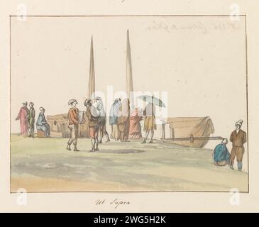 Traditional costumes of island of Gozo, 1778 drawing Drawing from the ...