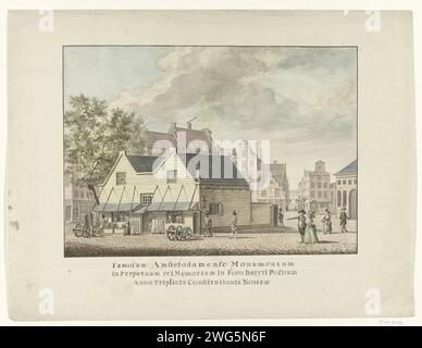 Hoofdwacht of the National Military on the Botermarkt in Amsterdam ...