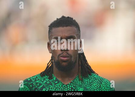 February 02 2024: Alexander Chuka Iwobi (Nigeria) controls the ball ...