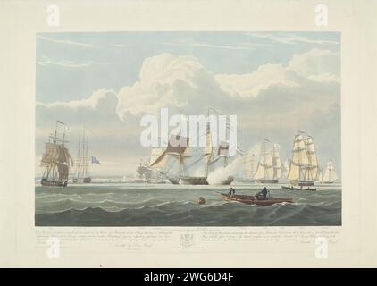 Departure of twelve Dutch merchant ships from the port of Portsmouth ...