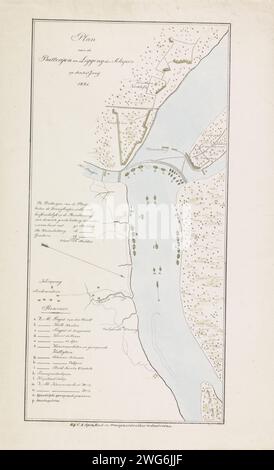 Map of the River near Palembang, 1821, Anonymous, 1821 print Map of the ...