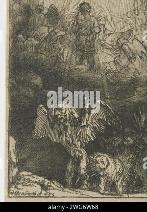 Daniel's Vision of the Four Beasts, Rembrandt van Rijn, 1655 print ...