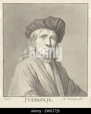 Portret Nicolaas Network, Jan Network (I), 1683 - 1693 print Delft ...