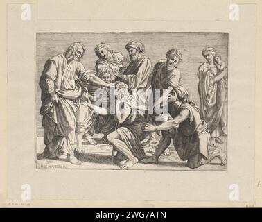 Nicolas Poussin - Christ Healing the Blind Stock Photo - Alamy