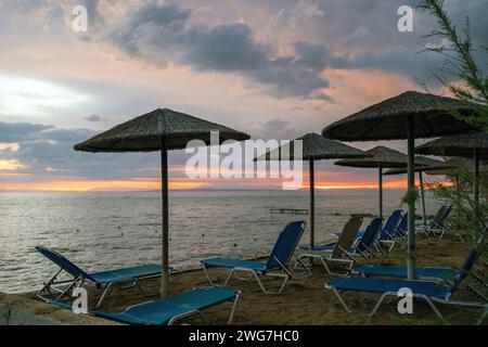 Landscape with Drosia and Belussi beach, Zakynthos islands, Greece ...