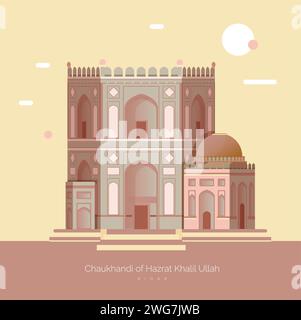 Tomb - Chaukhandi of Hazrat Khalil Ullah - Bidar - Stock Illustration ...
