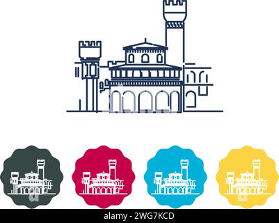 Bengaluru Palace - Bangalore City Stock Illustration as EPS 10 File ...