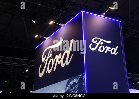 Ford logo during Friday's press screening during Europe's largest ...