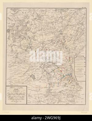 Map of the war zone around Lille, Tournai and Courtrai, 1794, Carte des ...