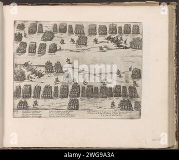 Battle order of the armies in the Battle of Dreux, 1562, 1570 print ...