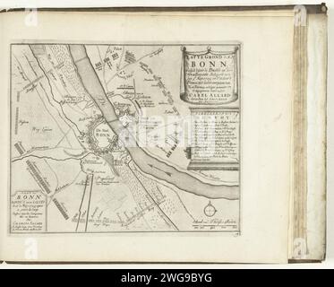 Map of the siege of Bonn by the Allies, 1703, 1703 print Map of Bonn ...