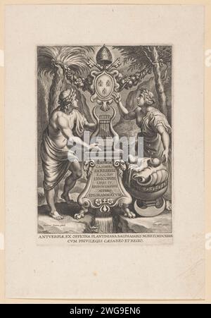 Apollo and Erato at the source of Hippocrene, Cornelis Galle (I), after ...