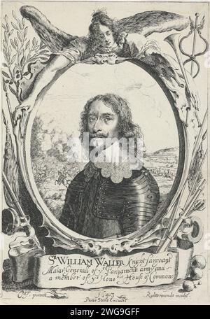 Sir William Waller etching 1643 by Pieter Rodermondt Stock Photo - Alamy