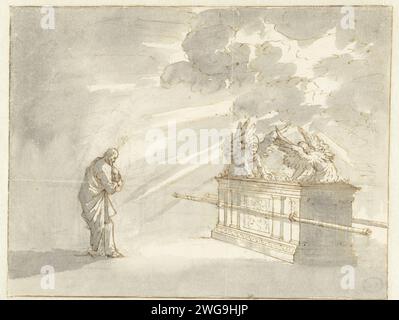 Ark des Covenant, Jan Luyken, 1683 print Amsterdam paper etching / pen Ark of the Covenant ...