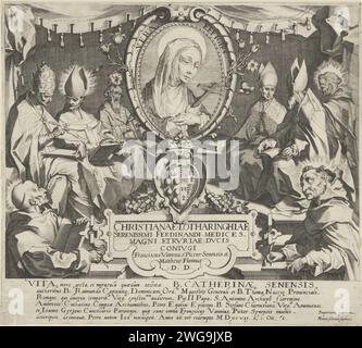 Holy Catharina van Siena with Stigmata at Crucifix, Schelte Adamsz ...
