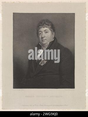 Portrait of Sebald Justinus Brugmans, Willem van Senus, after Charles ...